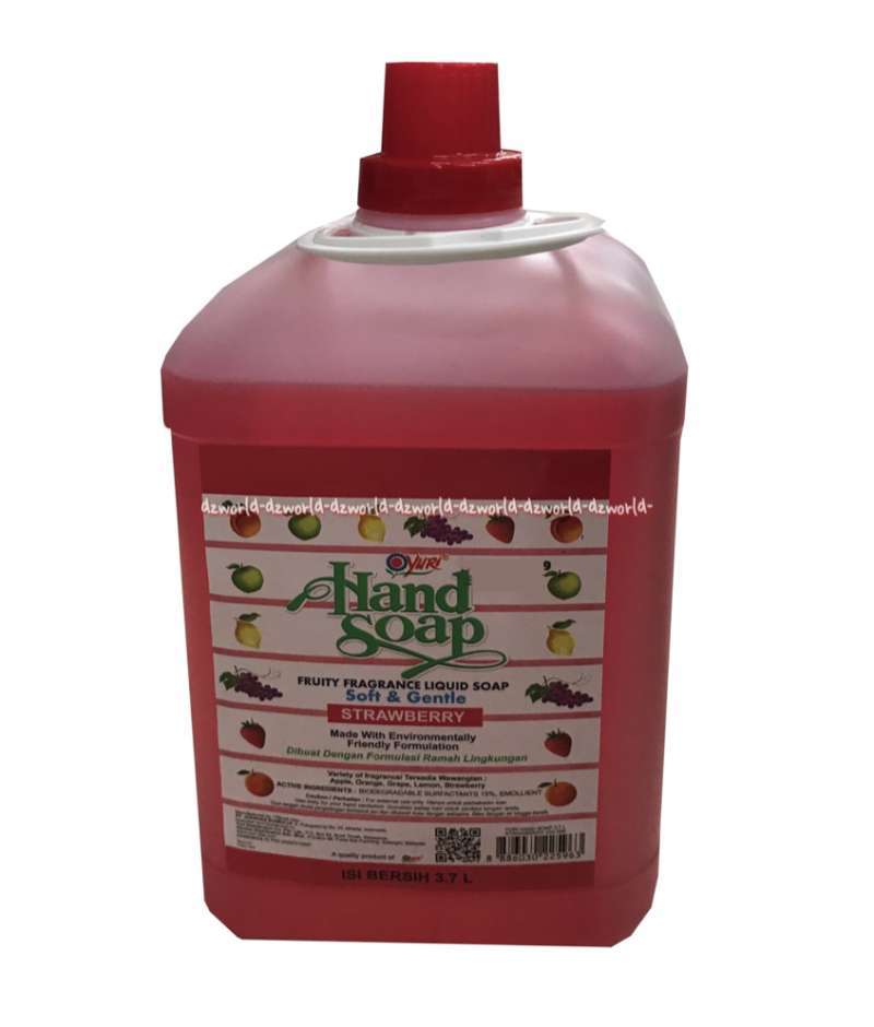 Jual Yuri Hand Soap 3.7l Anti Bakteri Aroma Strawberry Apple Lemon ...