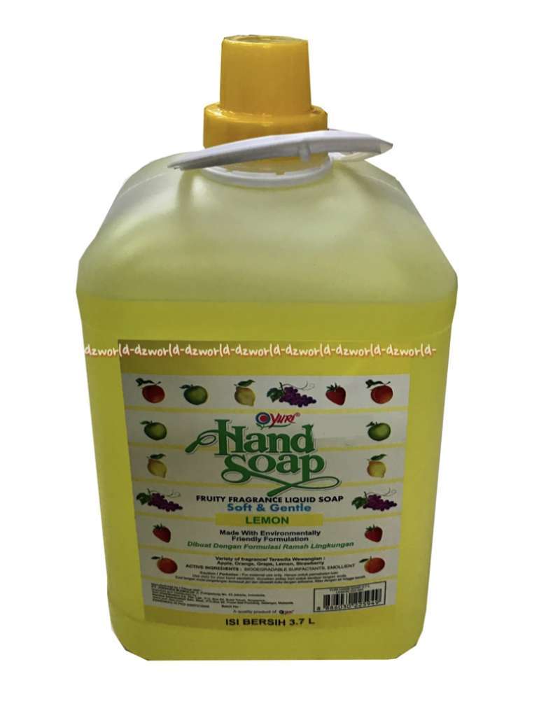 Jual Yuri Hand Soap 3.7l Anti Bakteri Aroma Strawberry Apple Lemon ...