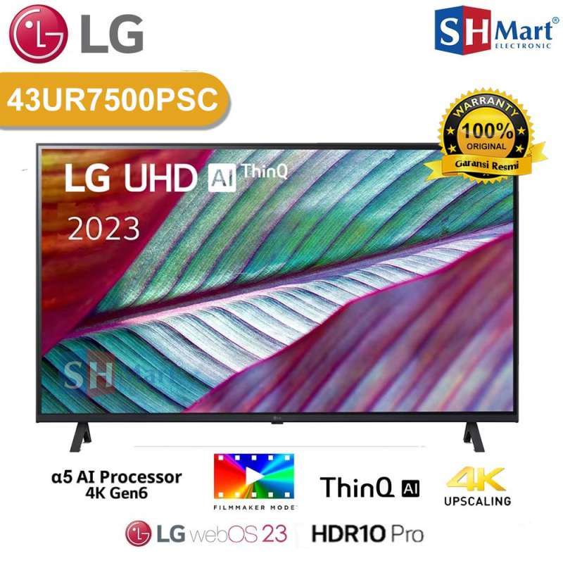 Jual Smart Tv Lg 43 Inch 43uq7500 / 43ur7500 Uhd 4k Hdr Garansi Resmi ...