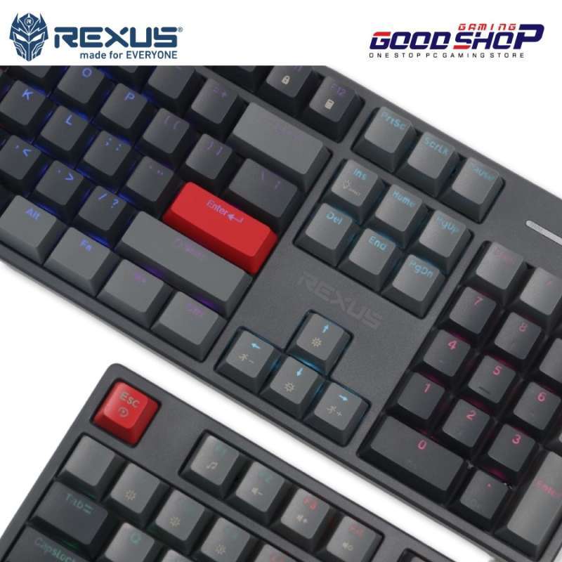 Promo Rexus Heroic Kx5 / Kx-5 / Kx 5 Gaming Keyboard - Grey Black, Red ...