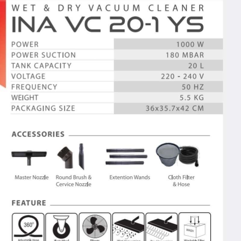 Jual Vacuum Cleaner 20 Liter Multipro Vc-20-1ys Di Seller Noelle - Cengkareng Timur, Kota ...