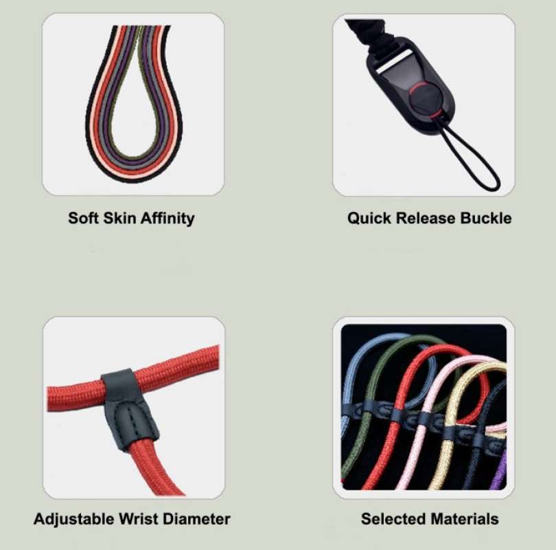 Jual Hand Wrist Strap Mountaineering Rope Quick Release Buckle - Red Di ...
