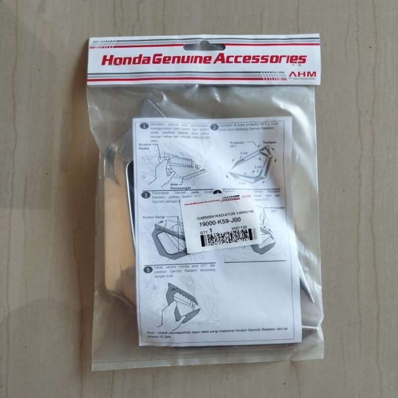 Promo Garnish Cover Radiator Vario 150 Original Honda Chrome Diskon 33% ...