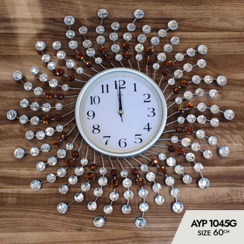 Promo Jam Dinding Art Crystal Ayp-1045 Size Diameter 60cm - Made In ...
