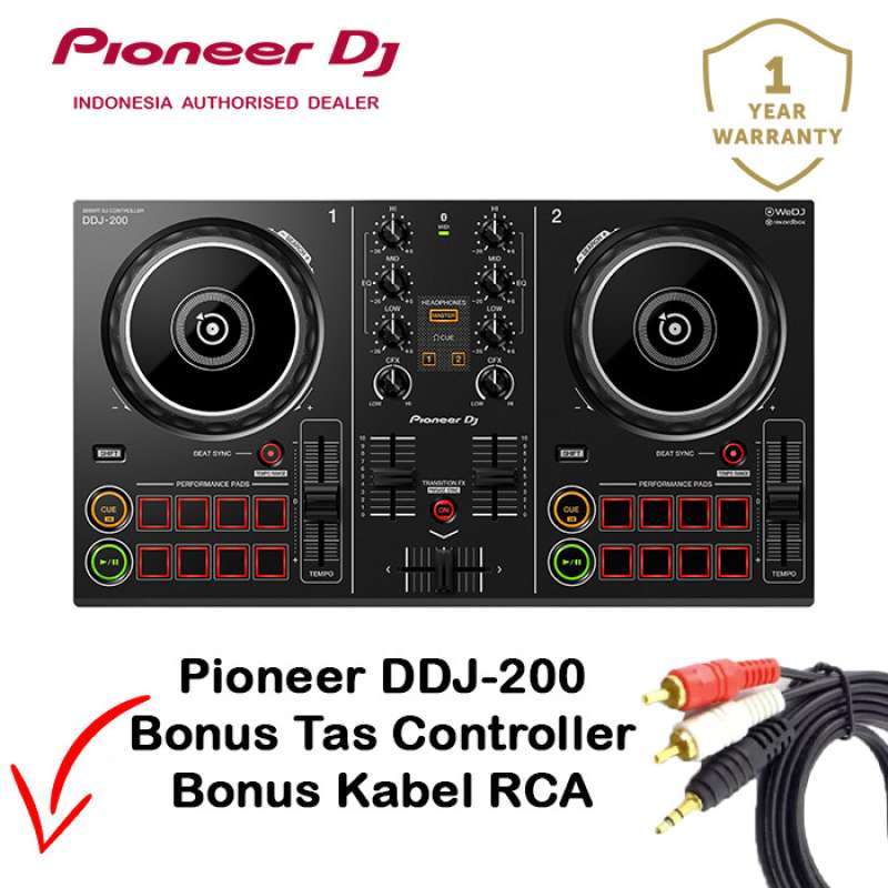 Promo Pioneer Ddj-200 Smart Dj Controller Ddj200 Diskon 23% Di Seller Melodiya Store ...