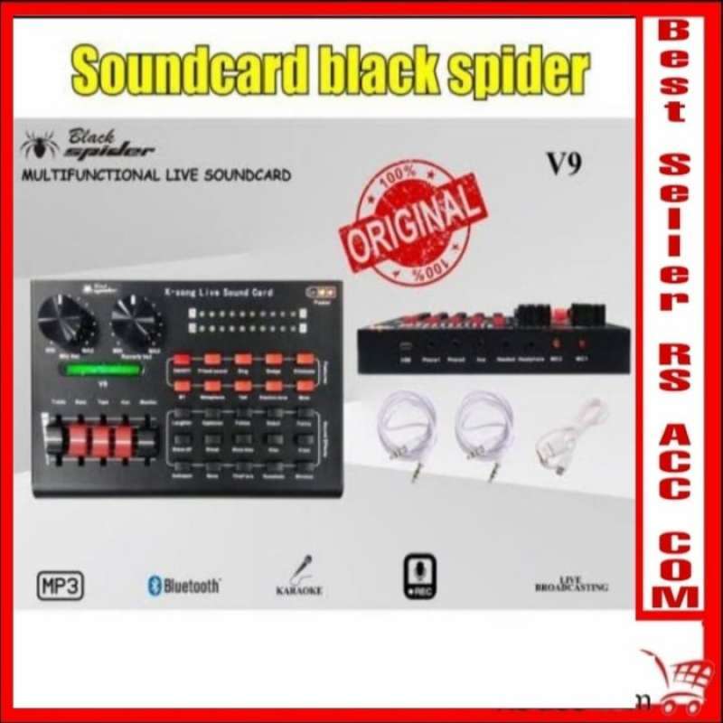 Promo Soundcard V9 Black Spider () Diskon 23% Di Seller Melodiya Store ...