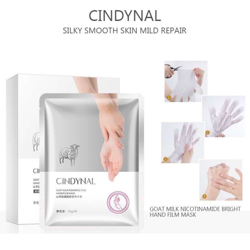 Promo Cindynal Goat Milk Nicotinamide Hand Mask Masker Tangan Cindynal ...