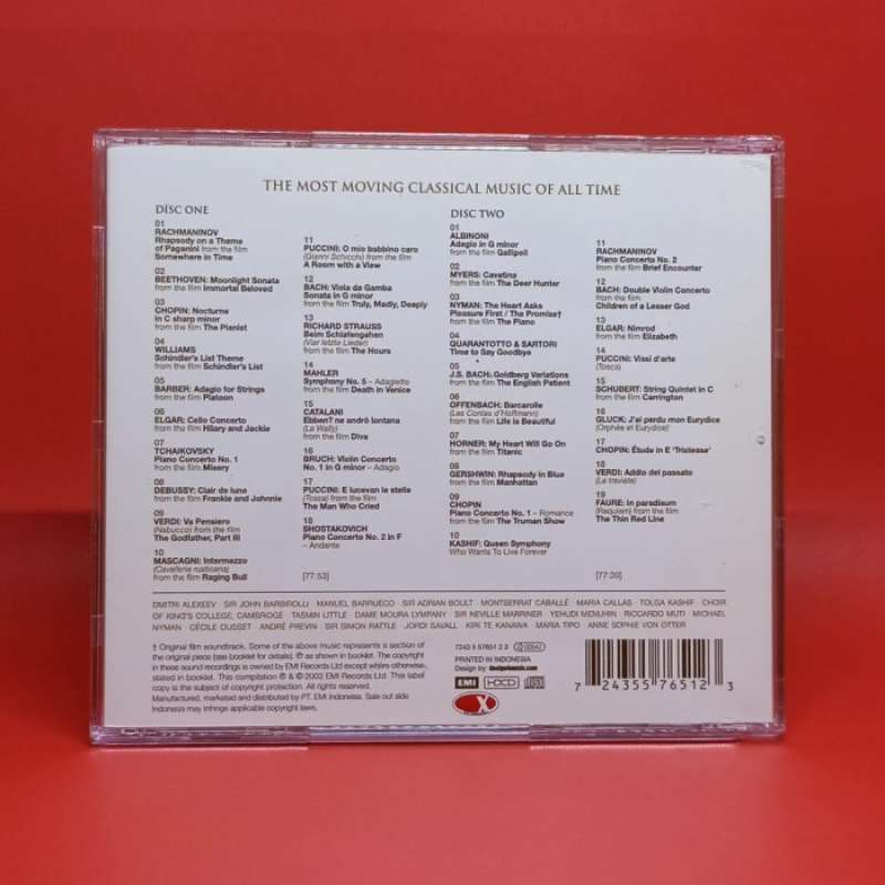 Promo Cd Classical Heartbreakers The Most Moving Classical Music Of All Time Diskon 23% Di ...