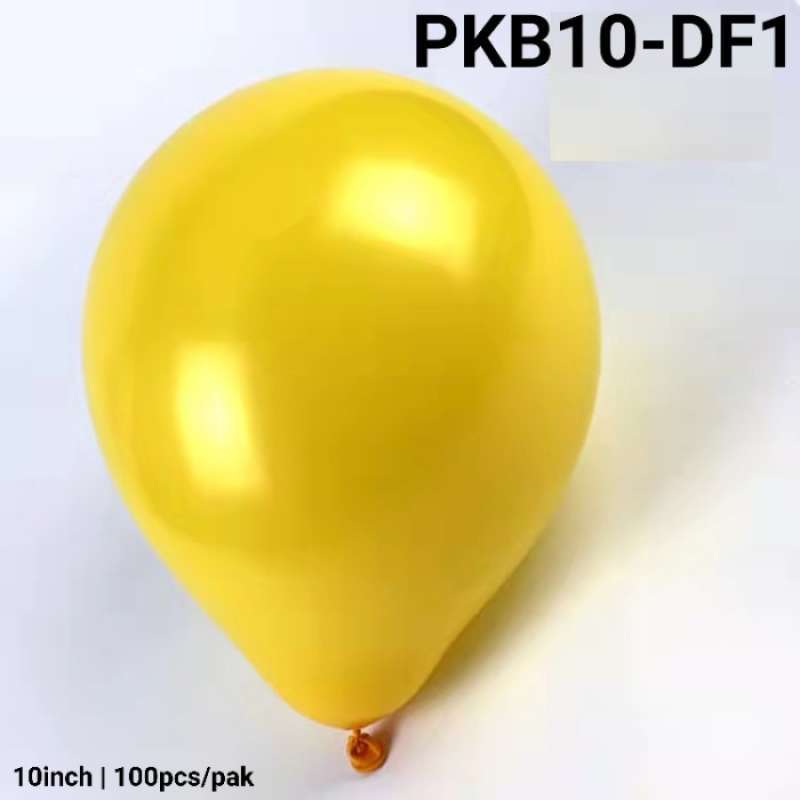 Promo Pkb10-df1 Balon Latex 10 Inch 1 Pak Isi 100 Tebal Orange Fine ...