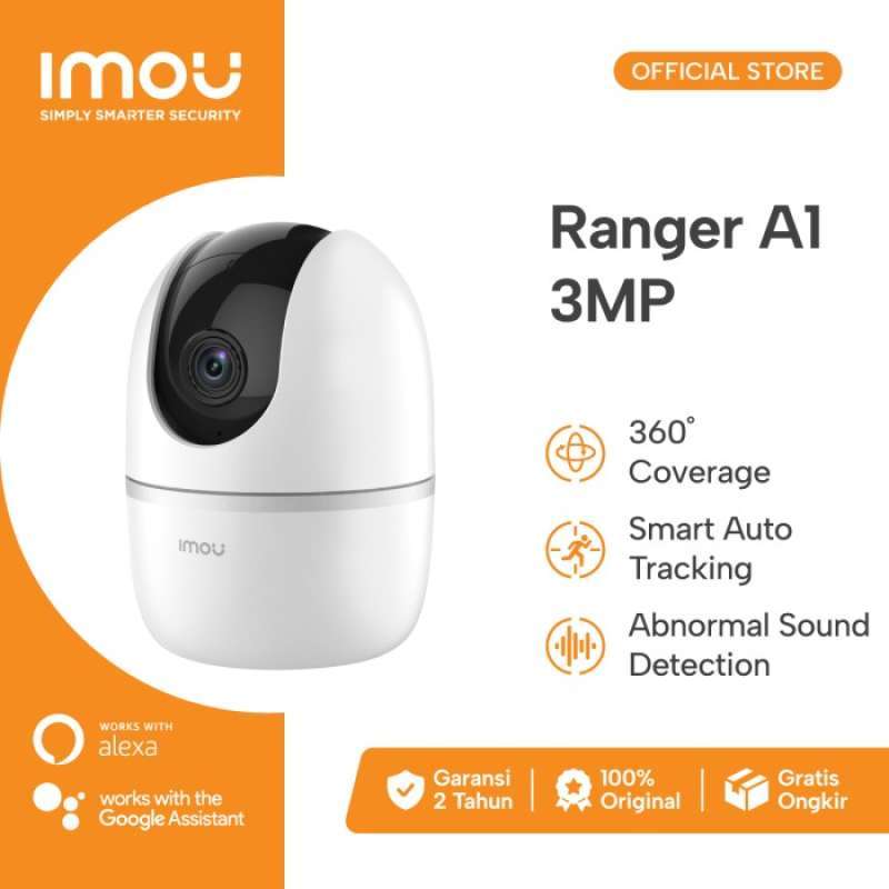 Jual Imou Ranger A1 3mp - 360 Coverage | Two Way Tallk | Night Vision ...