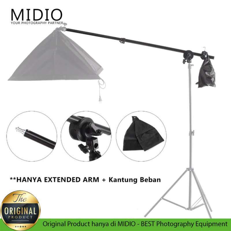 Jual Extension Arm Midio Softbox Dan Reflector Stand Boom Arm Stand Bar ...