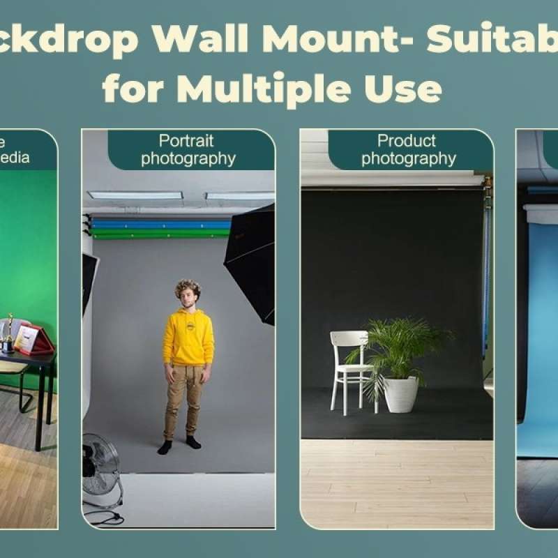 Jual Stand Backdrop Tiang Background Expander 4 Roller Pro Foto Studio ...