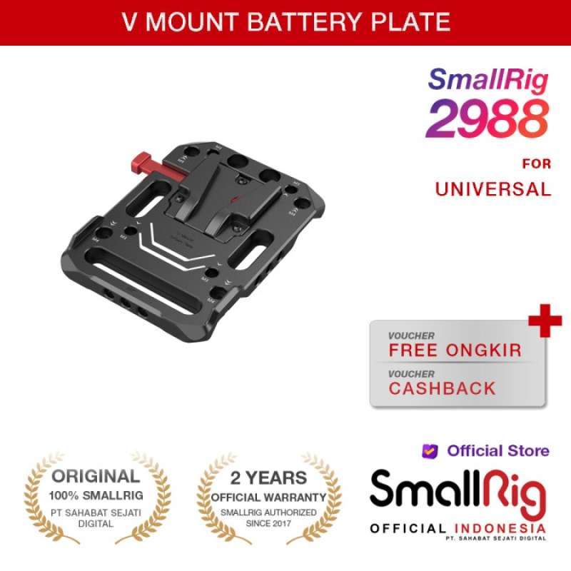 Jual Smallrig Arca Swiss V Mount Battery Anti Twisting Base Plate 2988 ...