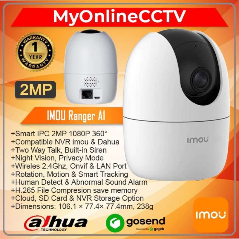 Jual Ip Camera Imou Ranger 2 A1 2mp Cctv Wireless Praktis - 64gb Di ...