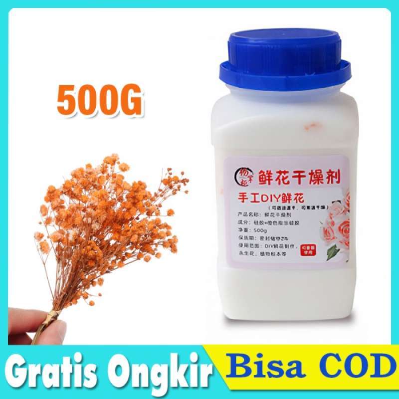 Jual Silica Gel Powder 500 Gram Untuk Pengawet Bunga Segar / Flower ...