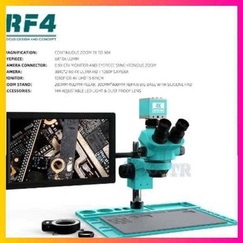 Jual Kamera Microscope Rf4 4k Ultra Hd & 1080p Hdmi Usb Microscope ...