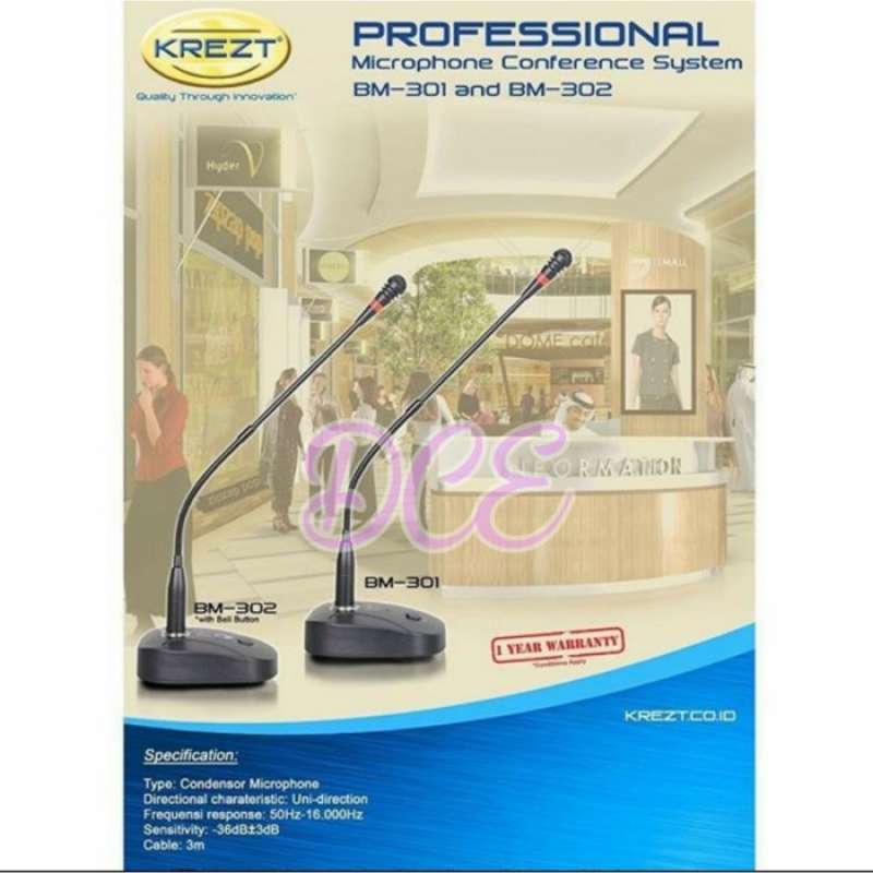 Promo Mic Kabel Podium Krezt Bm302 Bm 302 Ada Bell Diskon 23% Di Seller ...