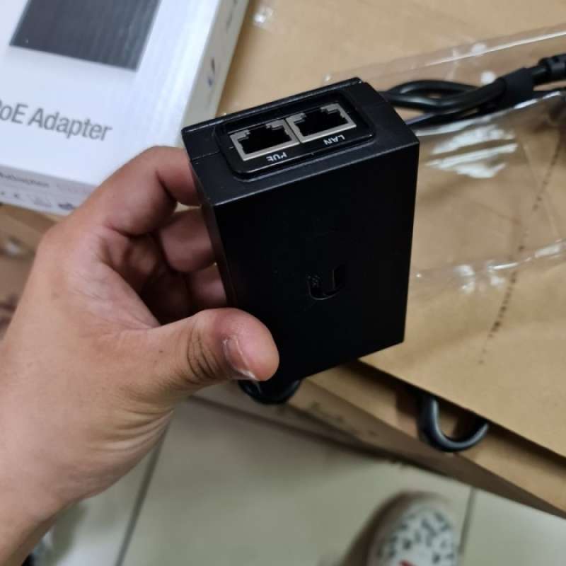 Promo Ubiquiti Poe Adapter 24v 0.5a Gigabit / Ubnt Unifi Poe-24-12w ...