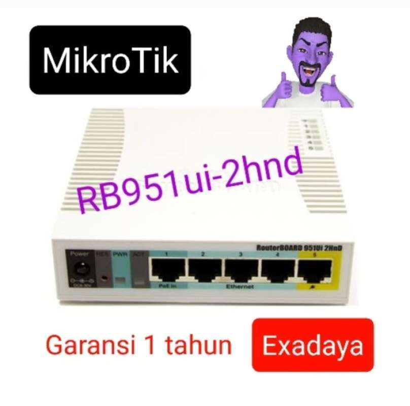 Promo Mikrotik Router Wireless Rb951ui-2hnd Diskon 23% Di Seller ...