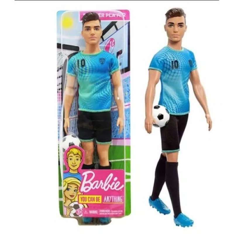 Promo Barbie Ken Soccer Player / Barista Doll - Diskon 23% Di Seller ...