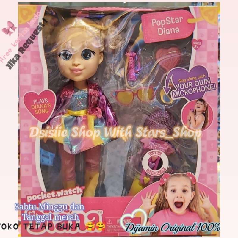 Promo Love Diana Doll Popstar Diana Sing With Sound Microphone Diskon 23 Di Seller Walima Store