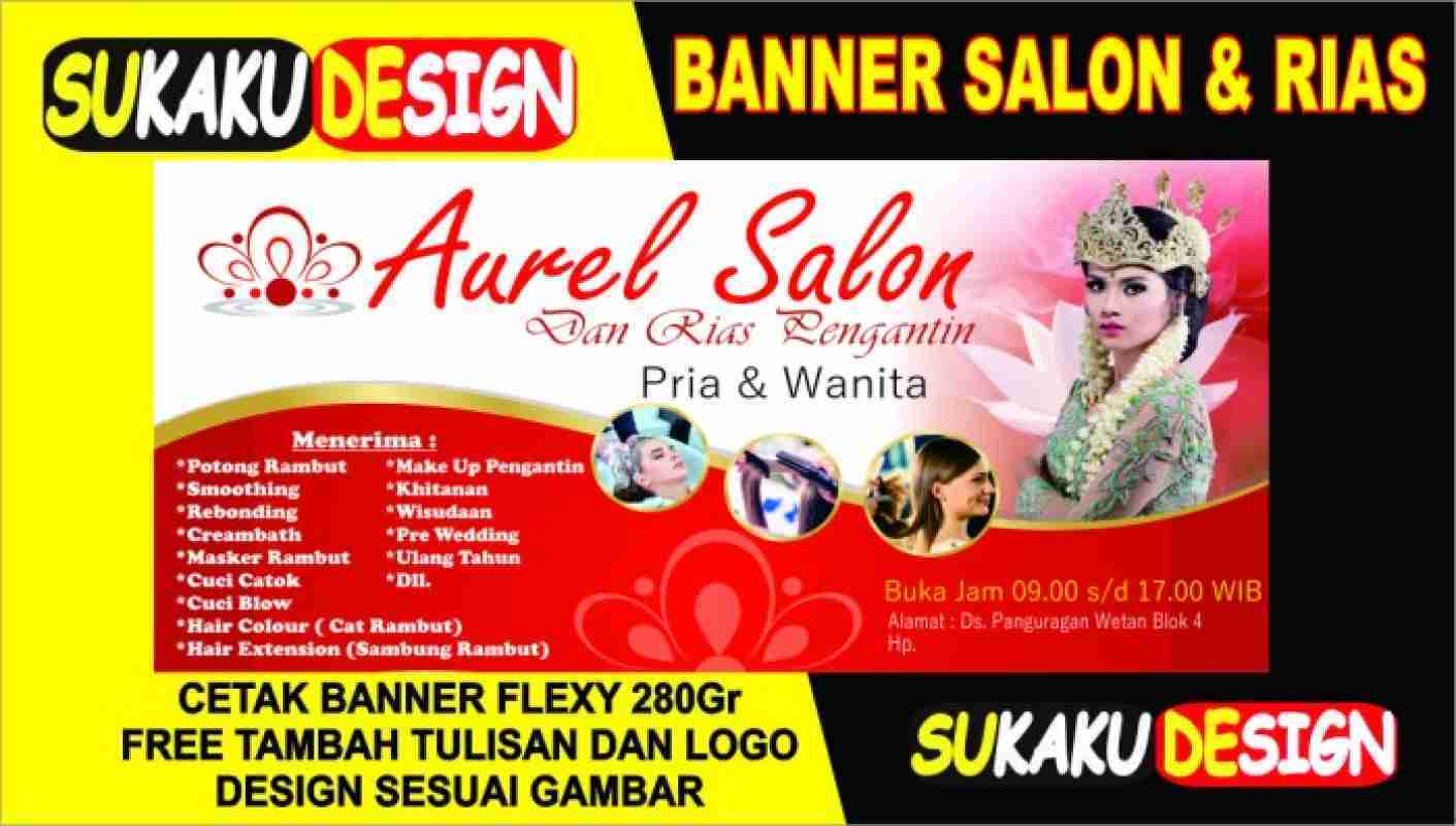 Promo Spanduk / Banner Usaha Salon Dan Rias Pengantin Diskon 23% Di ...