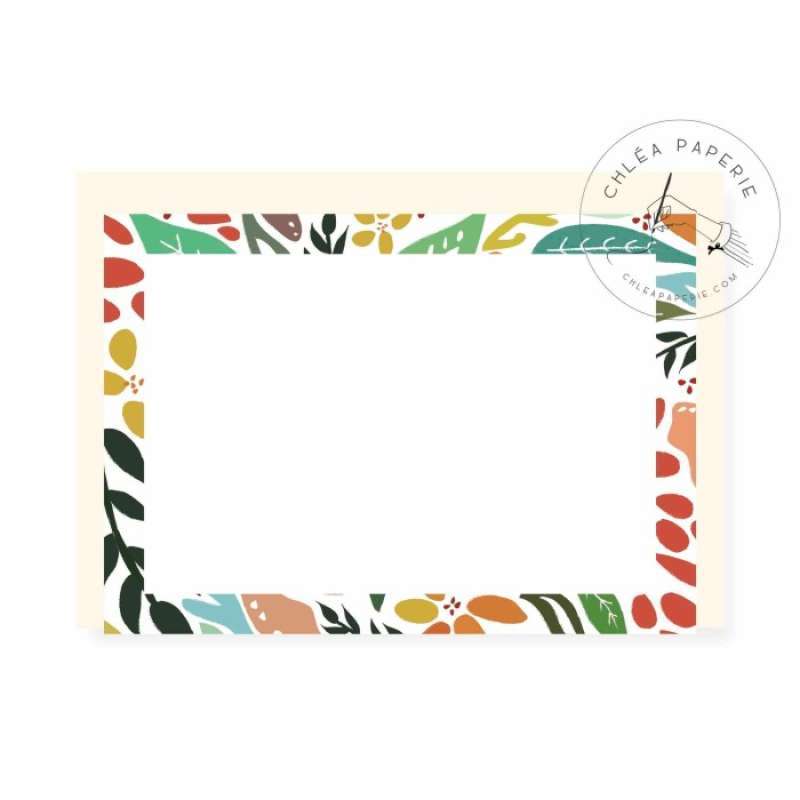 Promo Note Set / Summer Foliage / Stationery Set / Kartu Ucapan Diskon ...