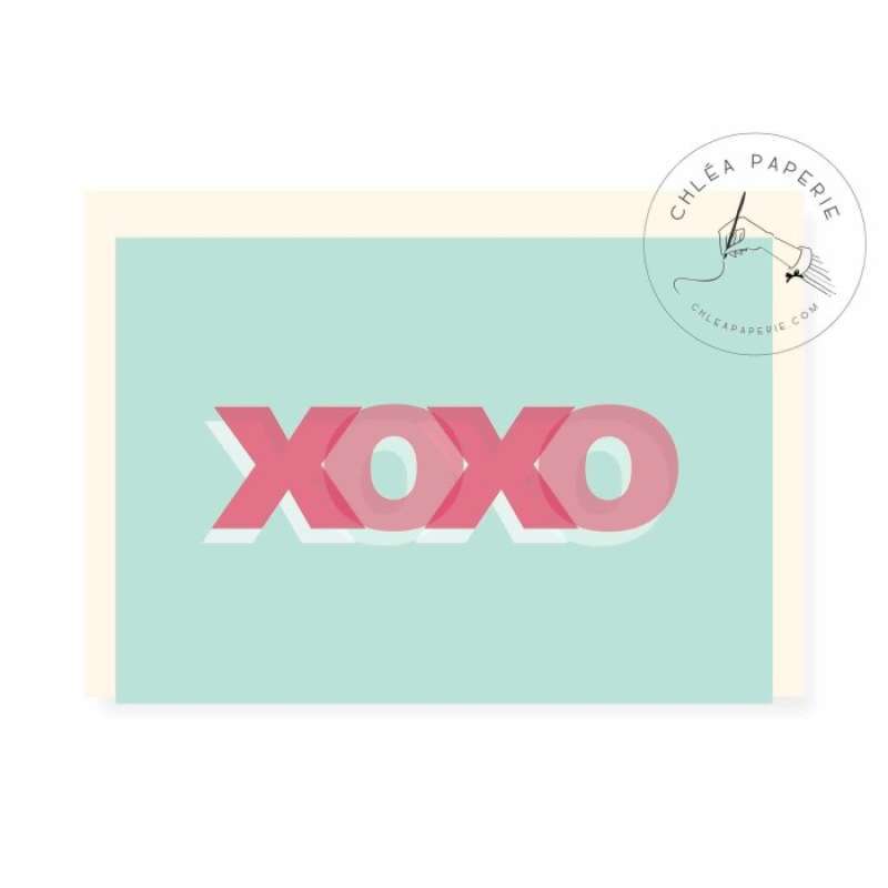 Promo Greeting Card / Love / Xoxo Pink Shadow / Kartu Ucapan Diskon 23% ...