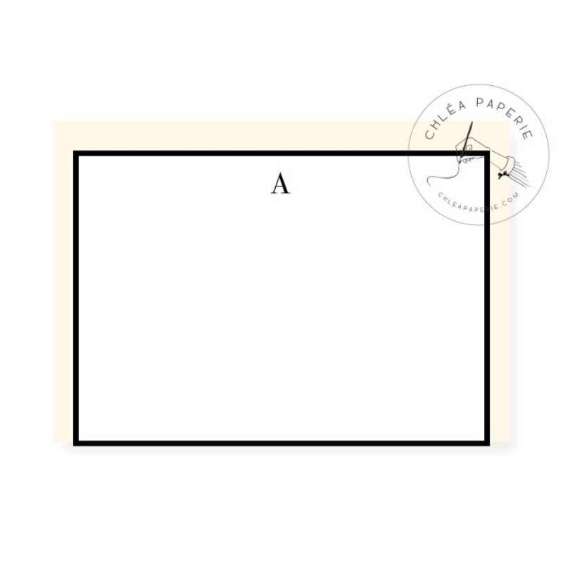 Promo Note Set / Monogram A / Stationery Set / Kartu Ucapan Diskon 23% ...