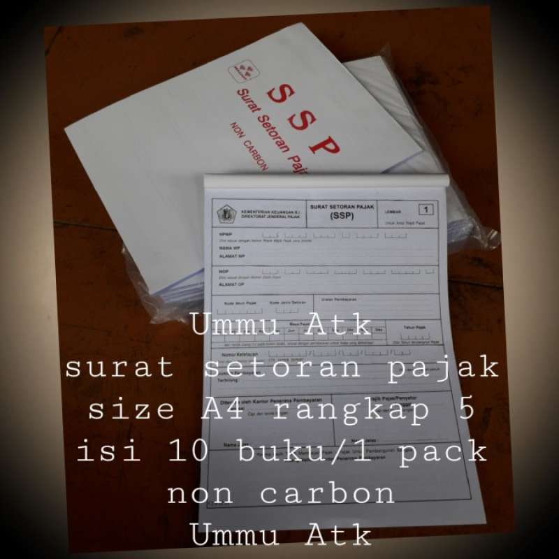 Jual Surat Setoran Pajak Size A4 Isi 10 Buku Rangkap 5 Non Carbon Di Seller Rumix - Cengkareng ...