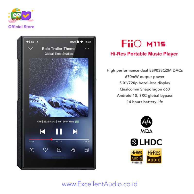 Jual Fiio M11s Hi-res Portable Music Player Dap Android 10 Di Seller ...