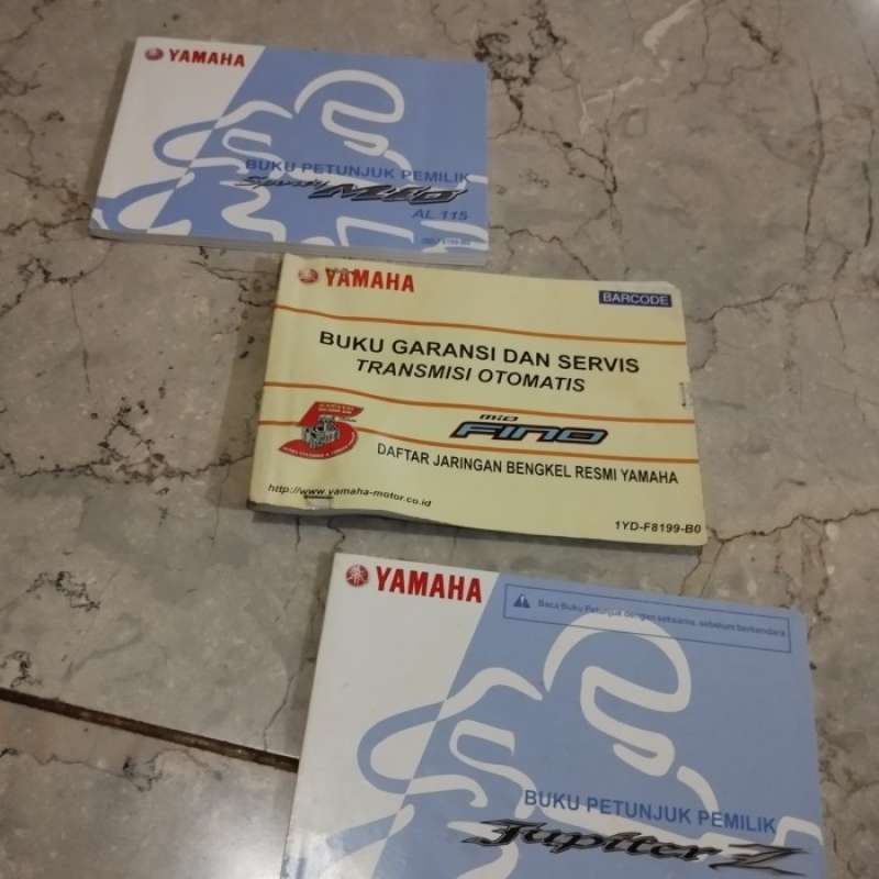 Jual Buku Pedoman Buku Petunjuk Pemilik Yamaha Fino Mio Sporty Jupiter Z Pc Di Seller Rumix ...
