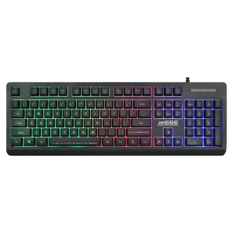 Promo 100% Produk Ori Keyboard Gaming Armaggeddon New Ak666 Kalashnikov ...