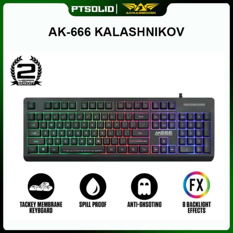 Promo 100% Produk Ori Armaggeddon Ak666 Kalashnikov - Keyboard Gaming ...