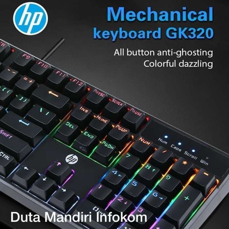 Promo 100% Produk Ori Hp Gk320 Rgb - 104 Keys Mechanical Gaming ...