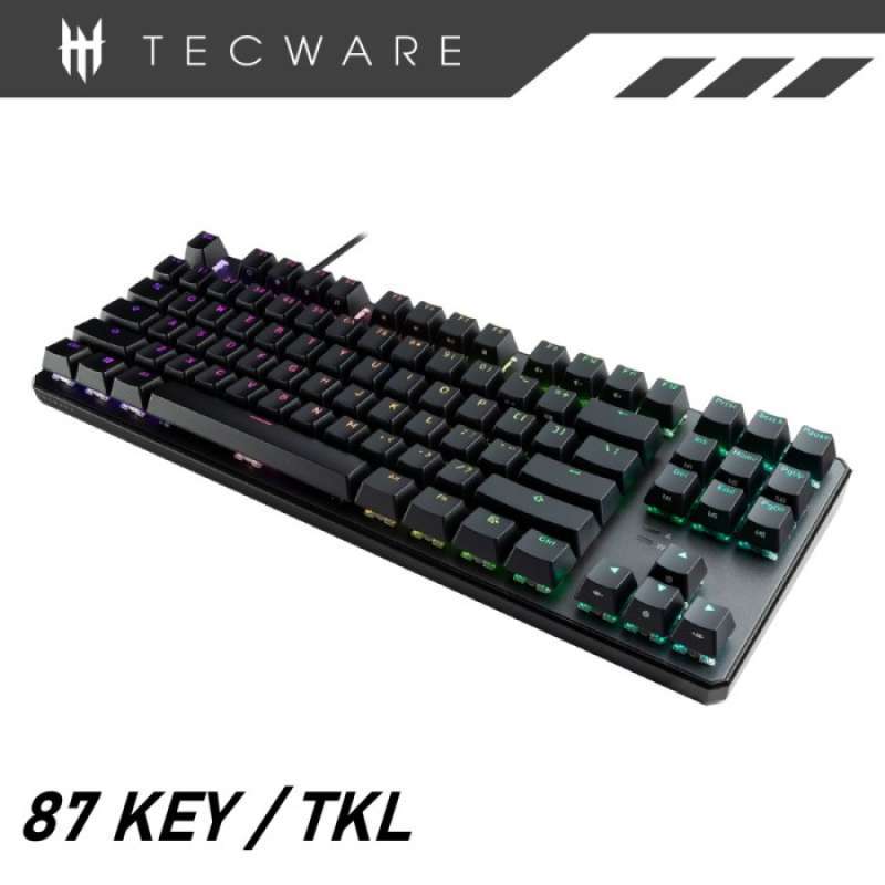Promo 100% Produk Ori Tecware Phantom+ 87 Rgb Wraith Orange Switch ...