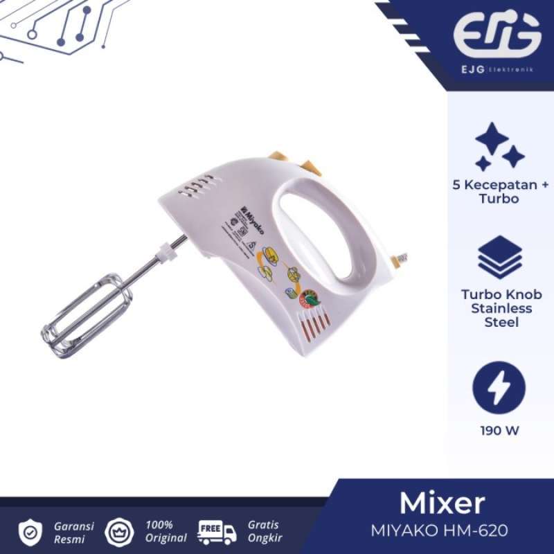 Promo Miyako Hm620 Hand Mixer Hm 620 Pengaduk Adonan Diskon 9% Di ...