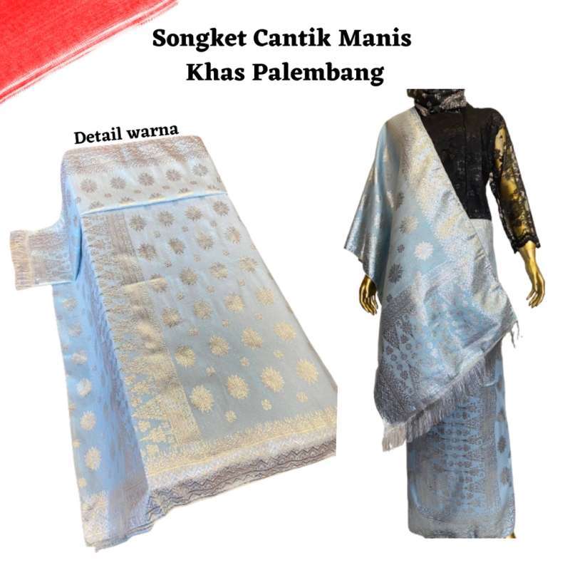 Jual Songket Pash - Songket Cantik Manis Silver Khas Plembang Berbagai ...