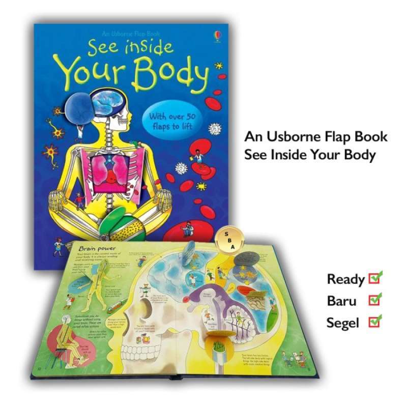 Jual Buku See Inside Your Body Usborne With Over 50 Flaps To Lift Di ...