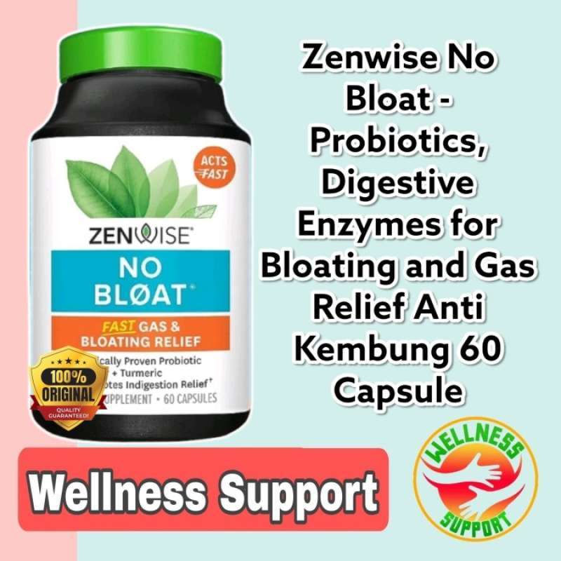 Jual Zenwise No Bloat - Probiotics, Digestive Enzymes For Bloating And ...