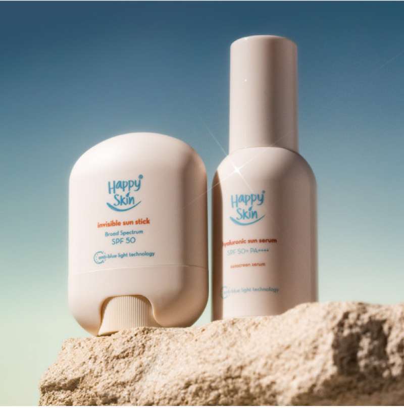 Promo Happy Skin Hyaluronic Sun Serum Spf 50 Pa+++ ( Sunscreen Serum ...