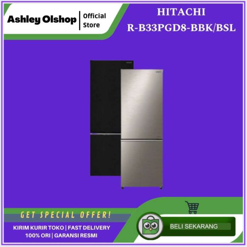Promo Kulkas Bottom Freezer Promo Kulkas Freezer Bawah Hitachi Rb33pgd8 275l Diskon 33% Di ...