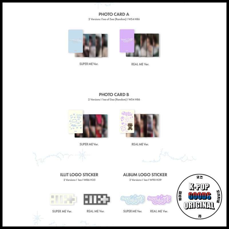 Jual Illit - 1st Mini Album [super Real Me], Spesifikasi Super Me Ver ...