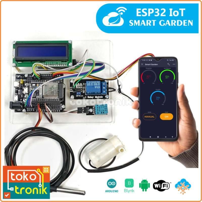 Jual Esp32 Iot Smart Garden Paket Lengkap Smart Garden Internet Of Things Di Seller Rumix 