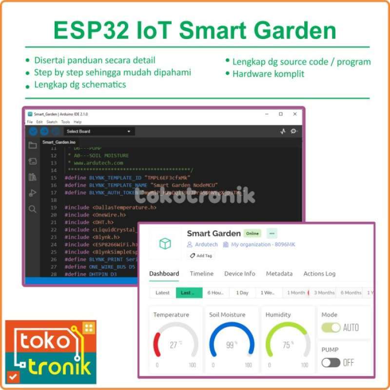 Jual Esp32 Iot Smart Garden - Paket Lengkap Smart Garden Internet Of Things Di Seller Rumix ...