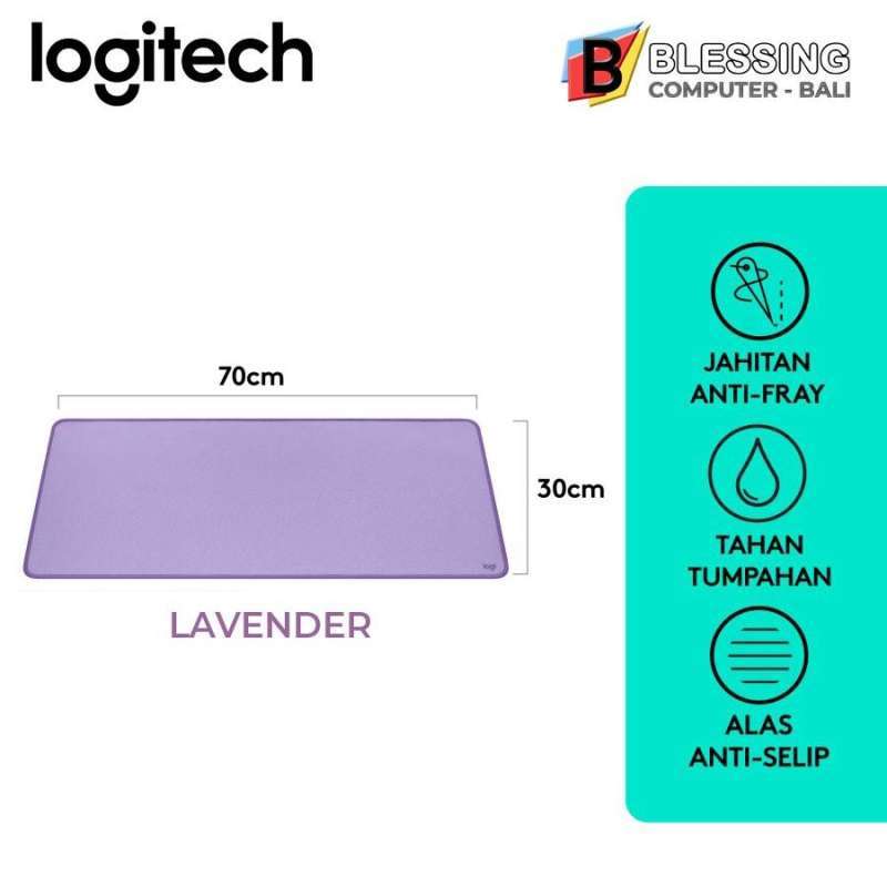 Jual Logitech Desk Mat Studio Series Lavender 70cm X 30cm 956-000032 Di ...