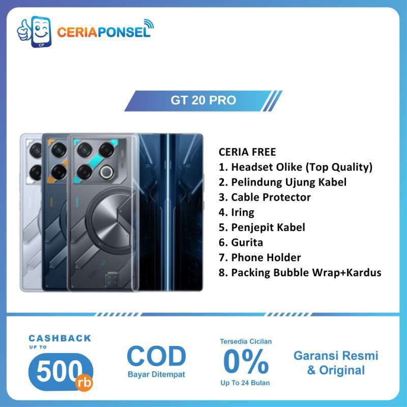 Promo Infinix Gt 20 Pro 5g 8/256gb Mediatek Dimensity 8200 Ultimate | Garansi Resmi - Ceria ...