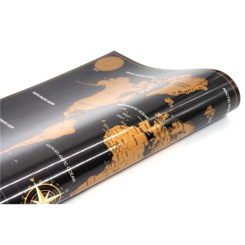 Jual Poster Peta Dunia Large Vintage World Map Besar Scratch Painting ...