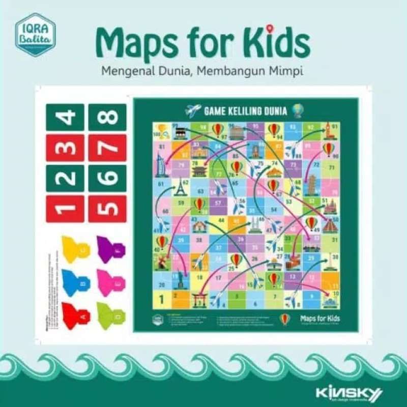 Jual Peta Dunia Anak Maps For Kids Iqra Balita Di Seller Noelle ...