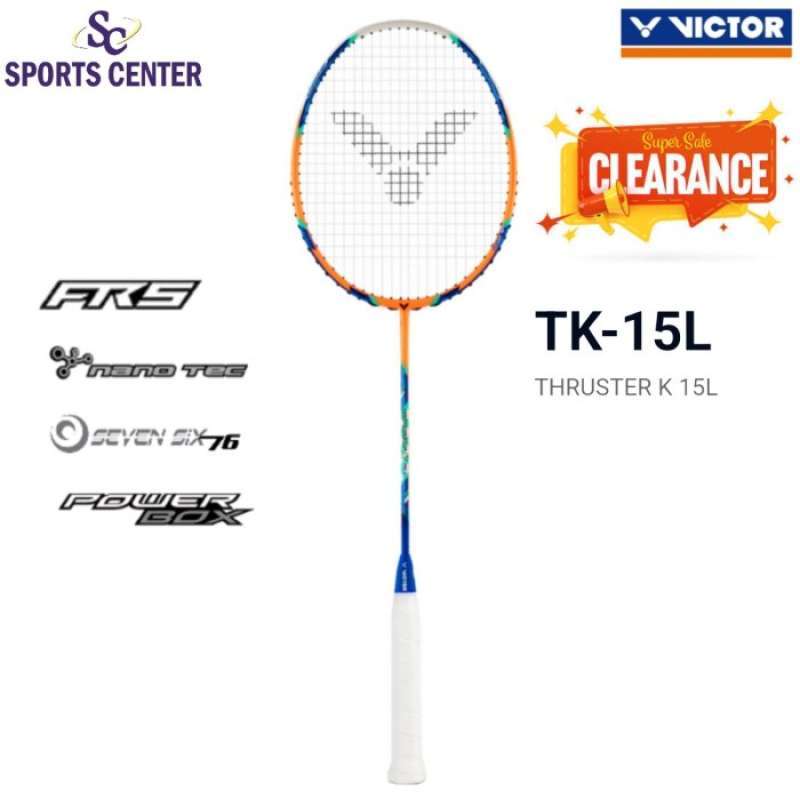 Jual Clear Sale Raket Badminton Victor Thruster K 15 Light / Tk 15 L Di ...